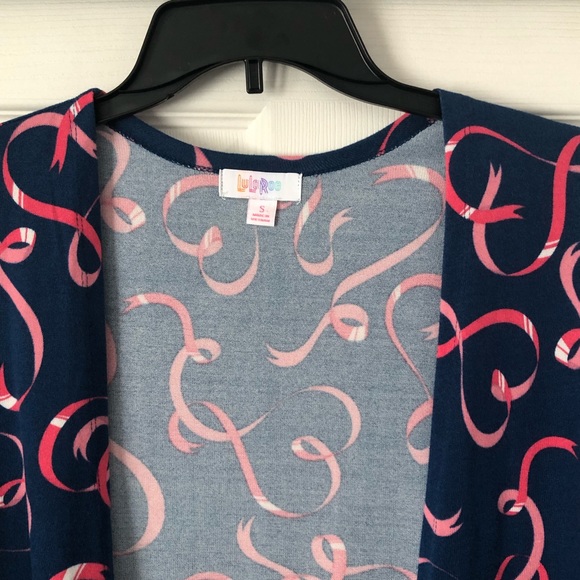 LuLaRoe | Sweaters | Lularoe Pink Ribbon Cardigan Caroline | Poshmark